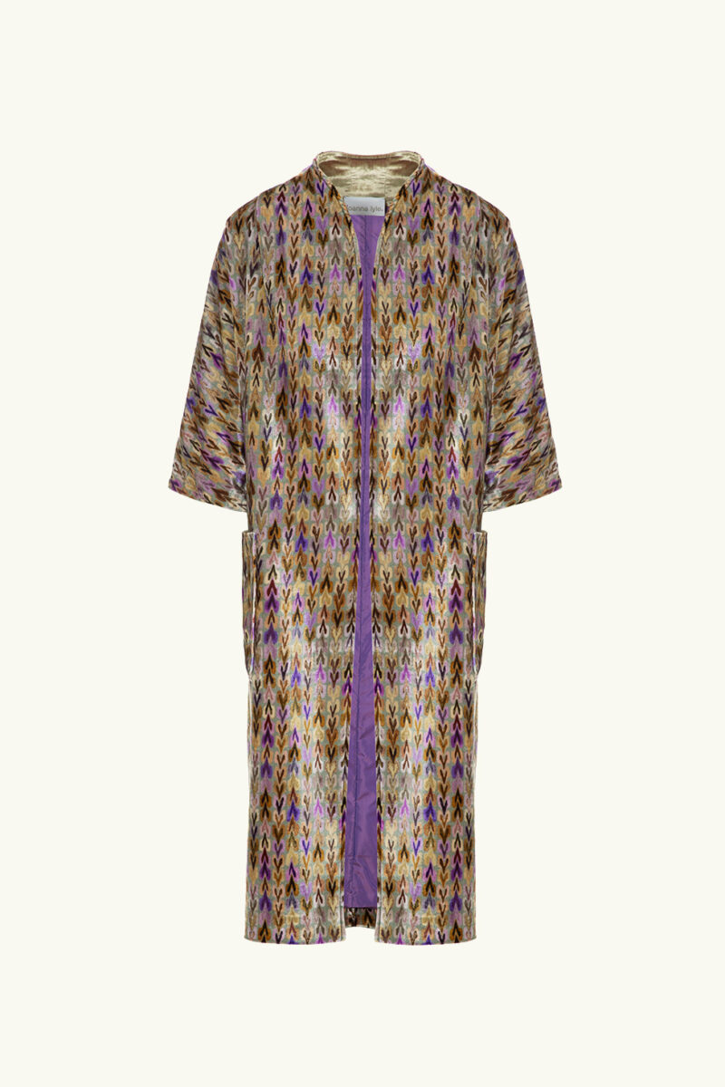 Vanessa Duster Coat in Willow Frecce - Joanna Lyle