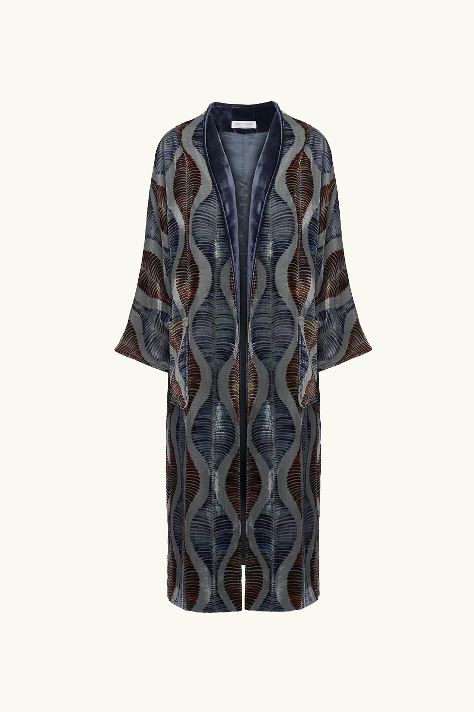 Vanessa Duster Coat in Cielo Onde - Joanna Lyle